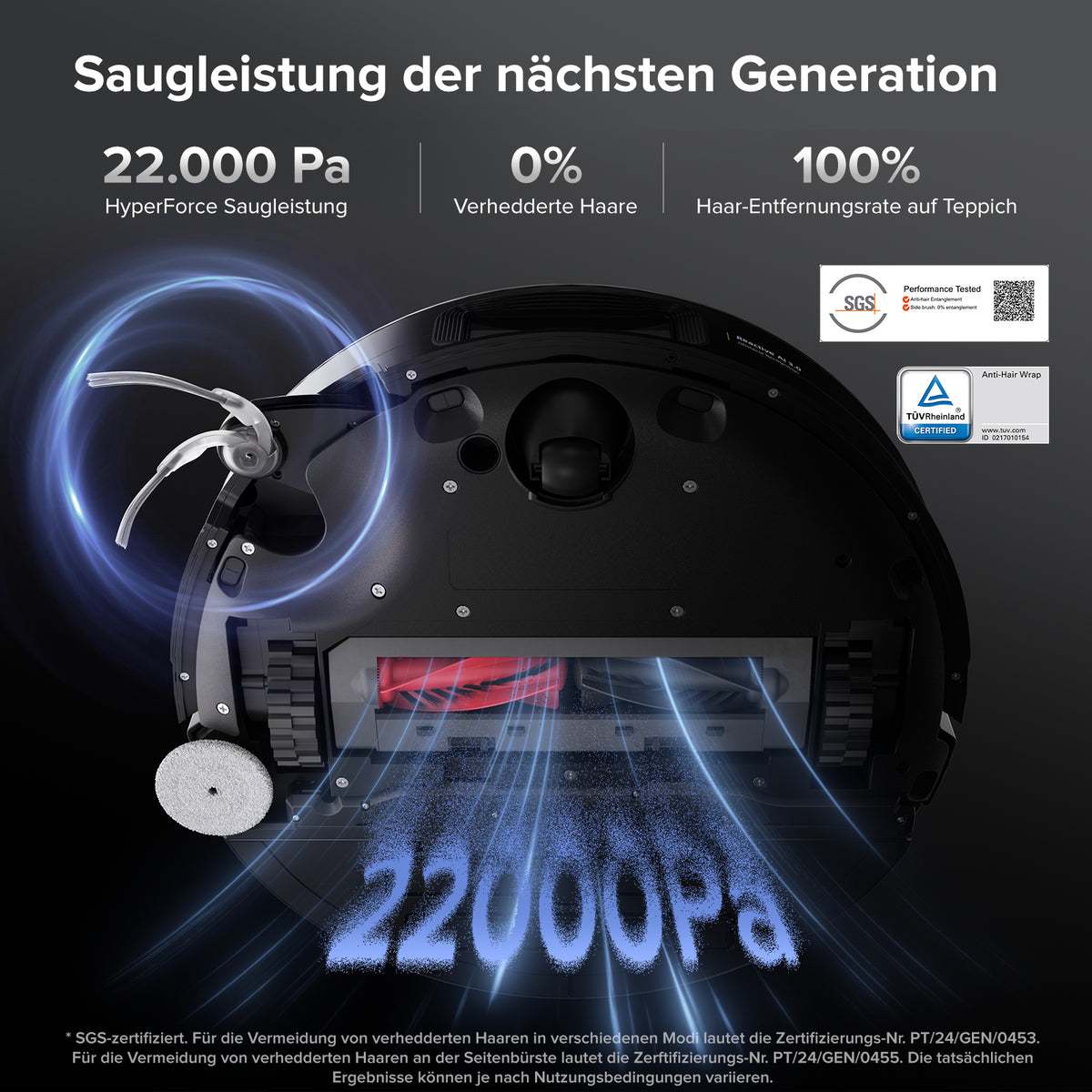 Roborock Saros 10 Saugroboter Mit Dual Anti Tangle System Roborock