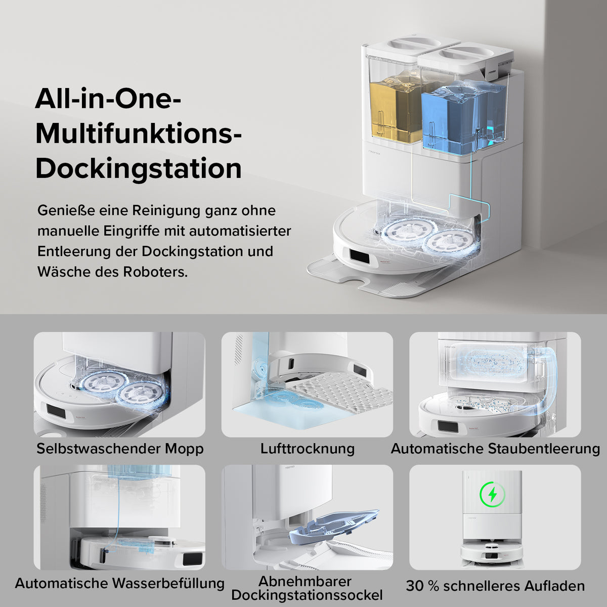 Roborock QV 35A Saugroboter mit Multifunktionsdock | Roborock Deutschland Official Site