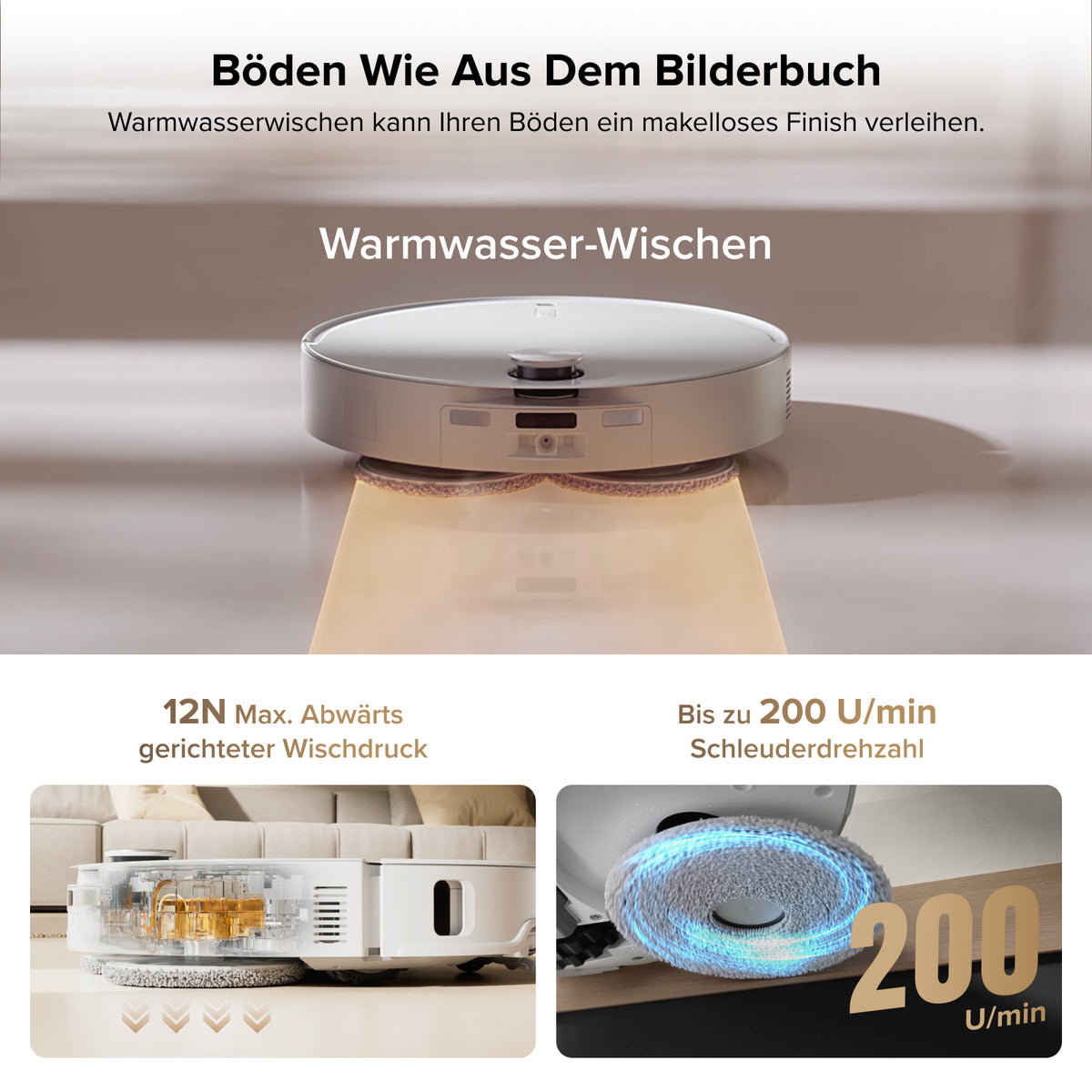 Roborock Qrevo CurvX Saugroboter mit Multifunktions-Dockingstation 3.0 ...