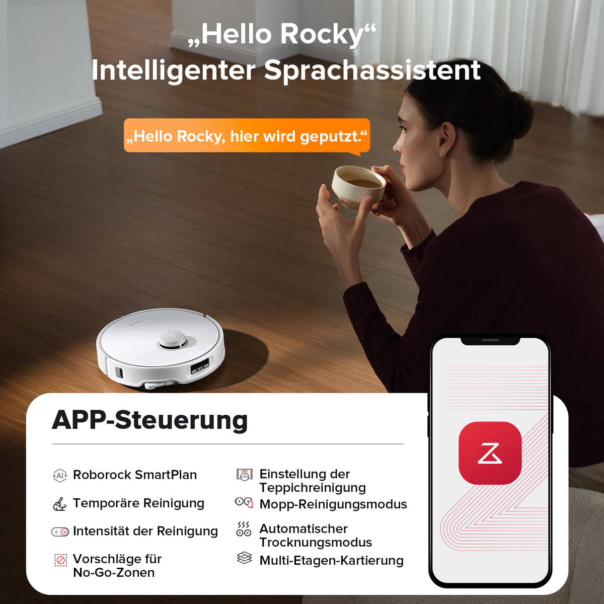 Roborock Qrevo Edge Saugroboter mit Multifunktions-Dockingstation 3.0 ...